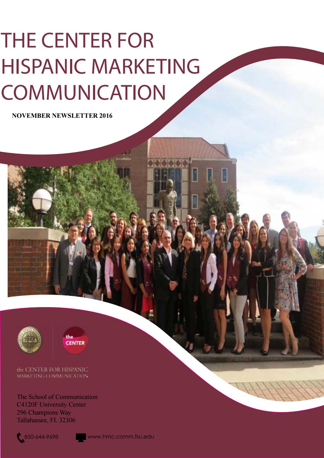 The Center's Newsletter Fall 2016 by Center for Hispanic Marketing ...