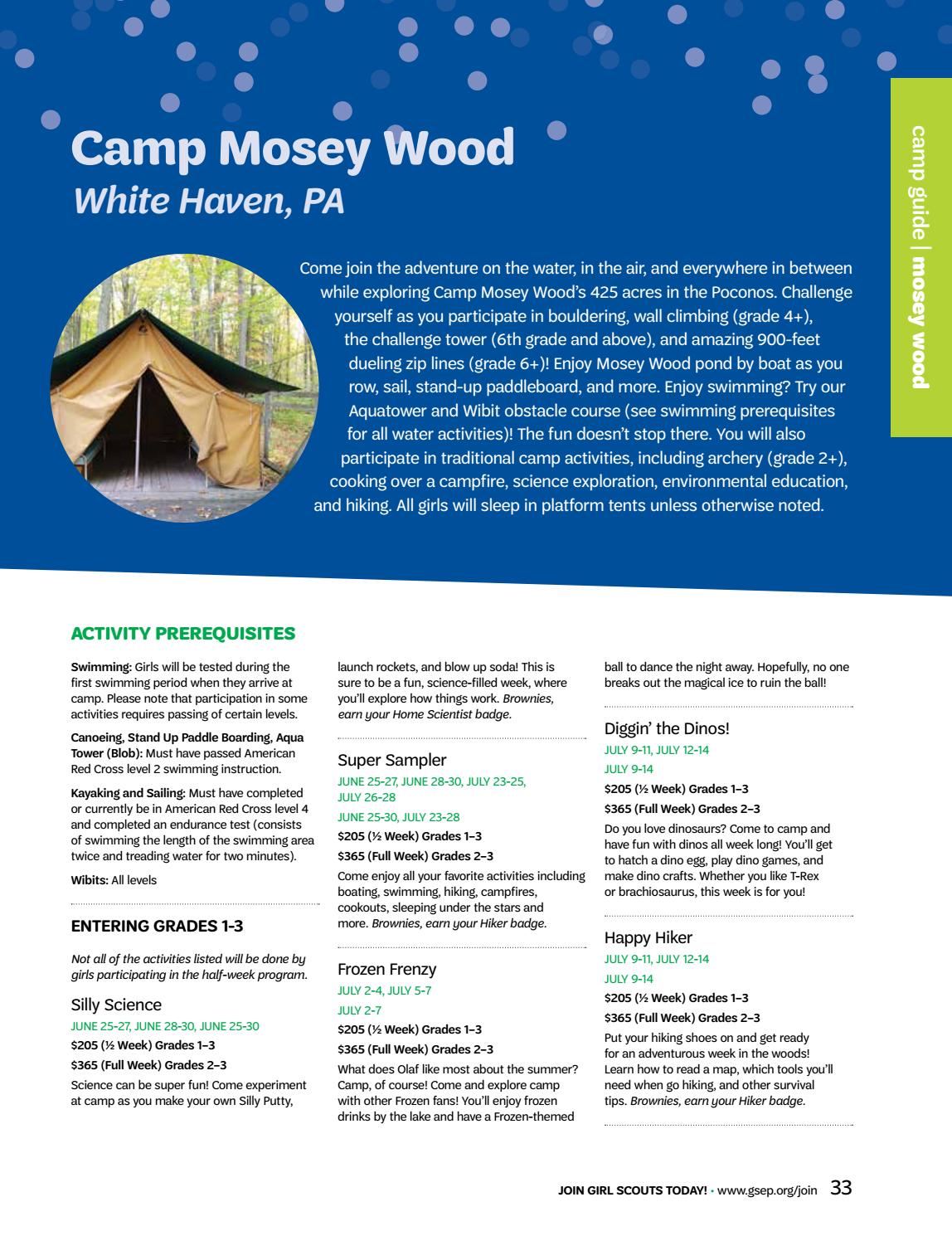 Camp Guide Summer 2017 by Girl Scouts of Eastern Pennsylvania - Issuu