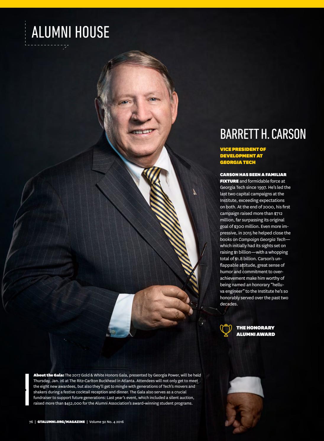Georgia Tech Alumni Magazine, Vol. 92 No. 4, Winter 2016 by Georgia ...