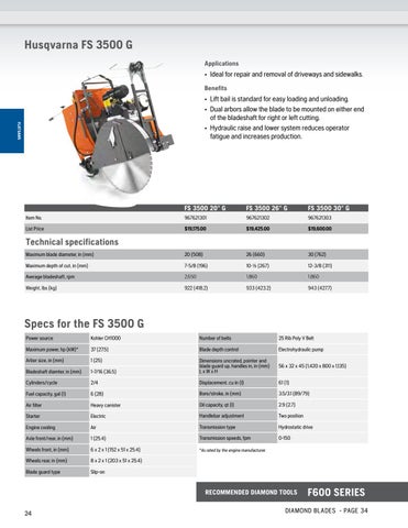 2017 Husqvarna US Distribution Catalog by Husqvarna Construction - Issuu