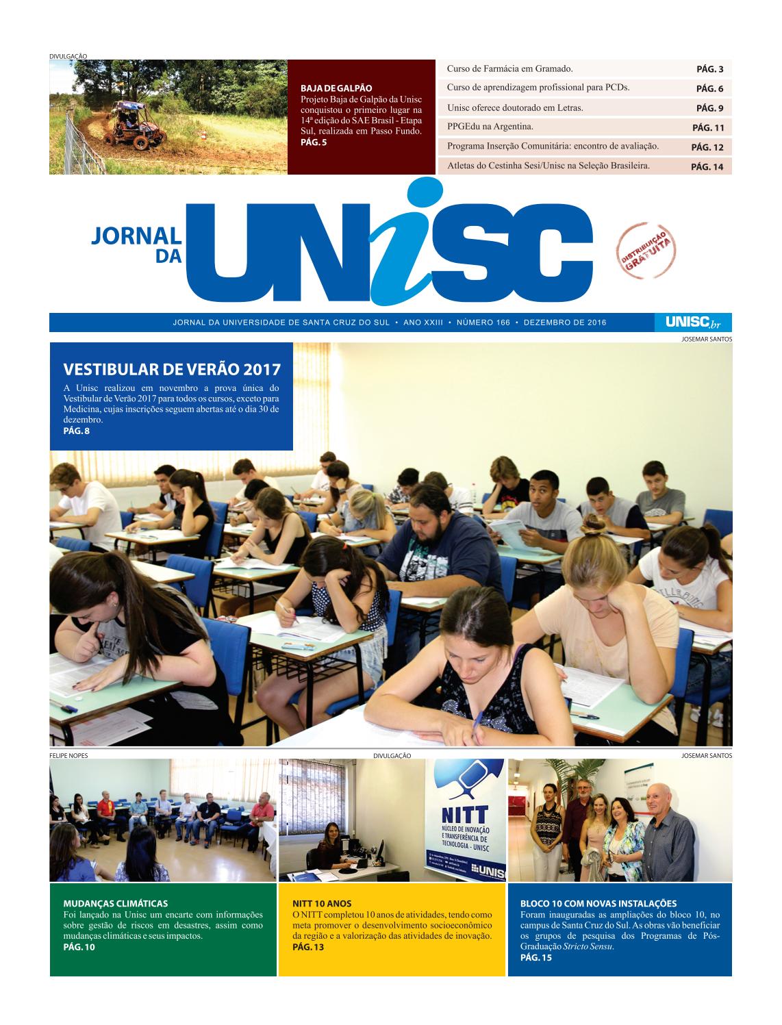 Jornal da Unisc 166 by UNISC Santa Cruz do Sul - Issuu