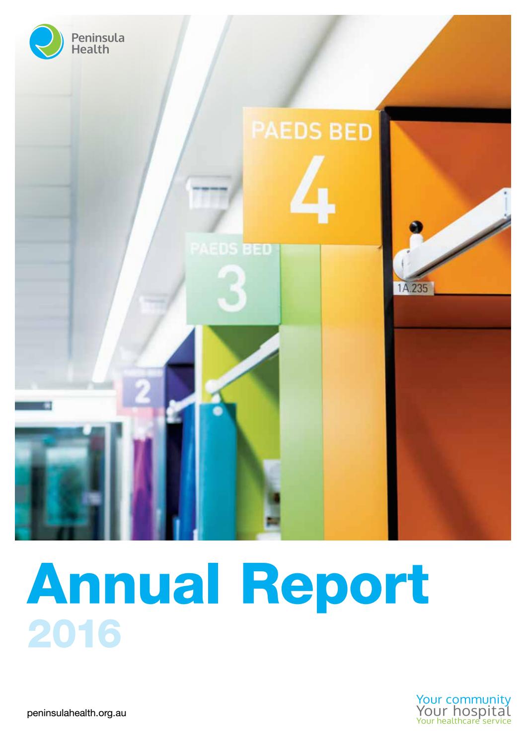 Peninsula Health - Annual Report 2016 by Peninsula Health - Issuu