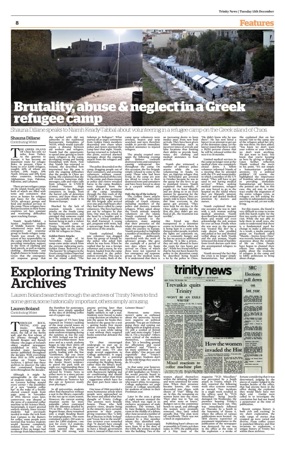 Trinity News Vol. 63, Issue 4 by Trinity News - Issuu