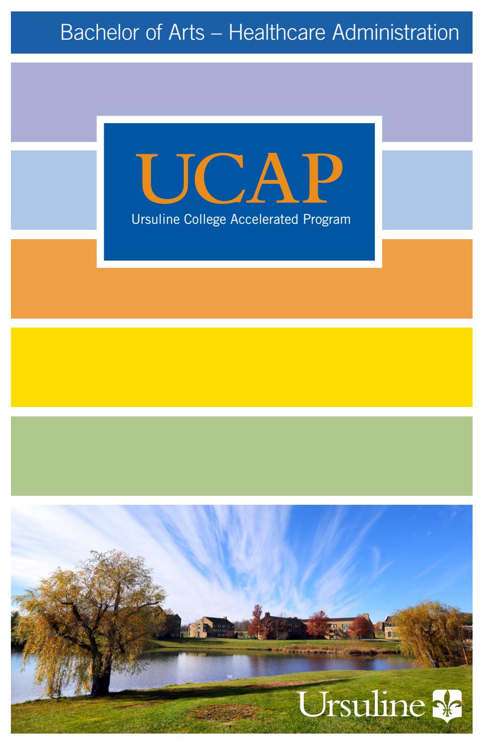 UCAP Healthcare Administration by Ursuline College - Issuu