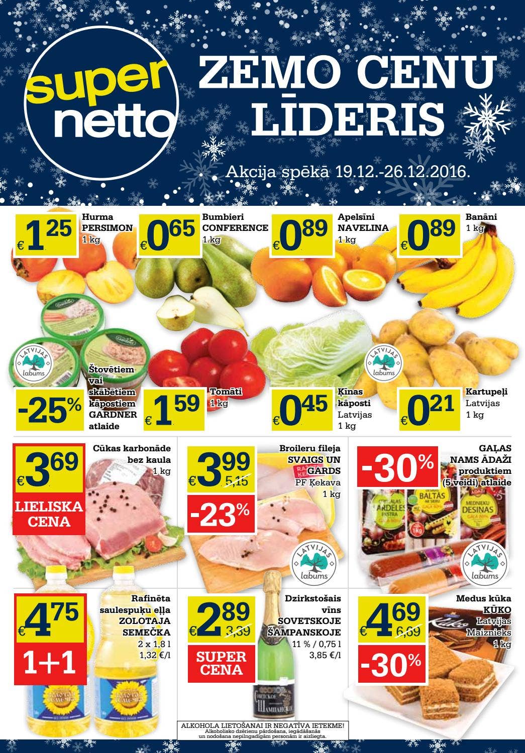 Supernetto piedāvājums no 18.12. līdz 26.12.2016. by Rimi - Issuu