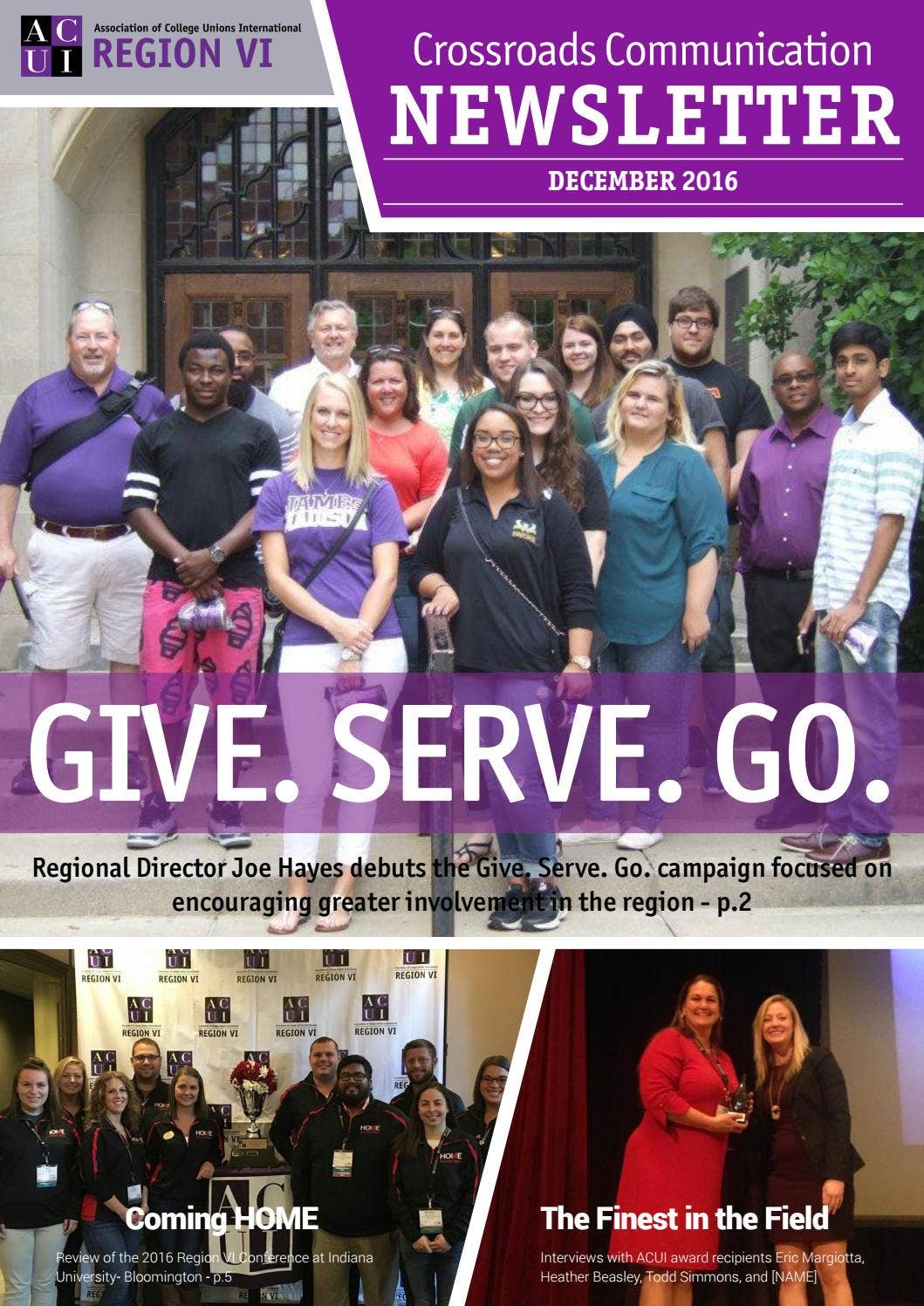 ACUI Region VI Newsletter December 2016 by ACUI Region VI - Issuu