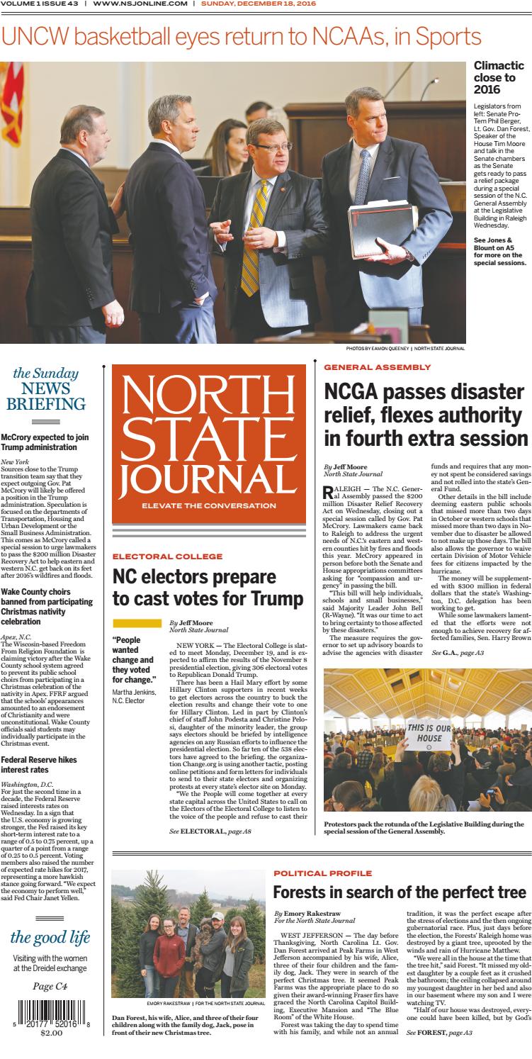 North State Journal — Vol. 1., Issue 43 by North State Journal - Issuu
