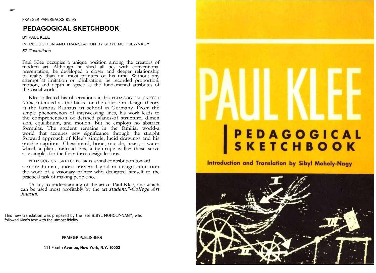 Paul klee pedagogical sketchbook by Leonid Drozner - Issuu
