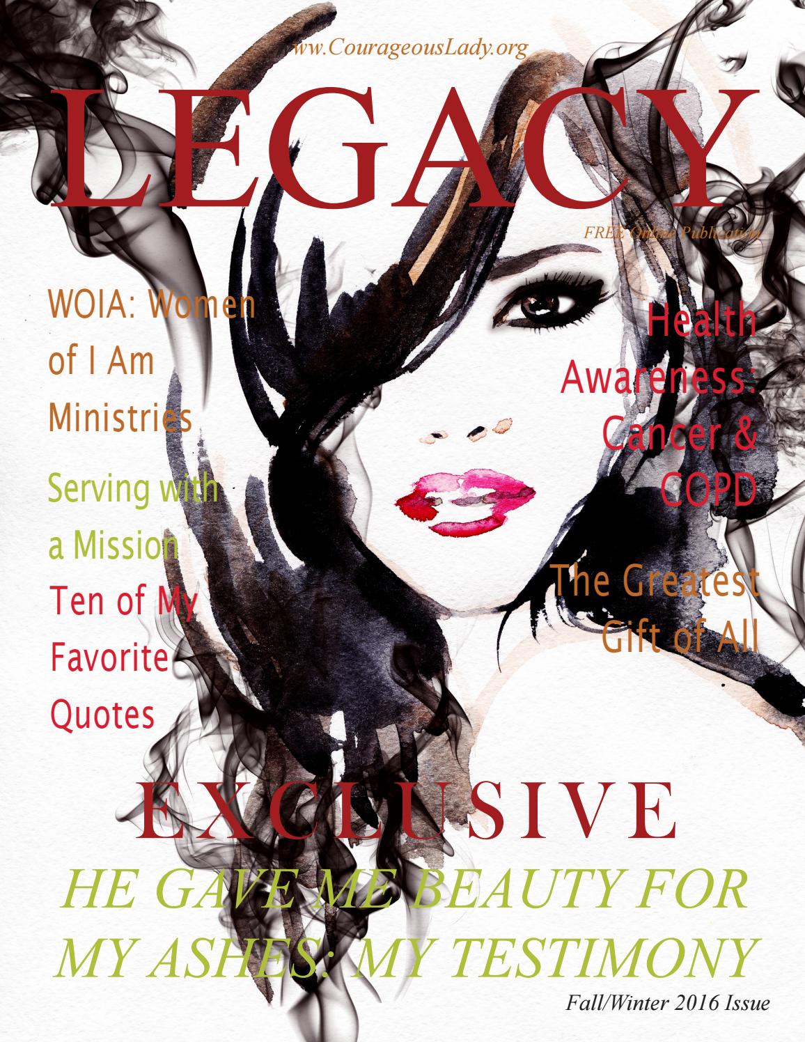 LEGACY Fall/Winter 2016 Issue by LEGACY eMagazine - Issuu