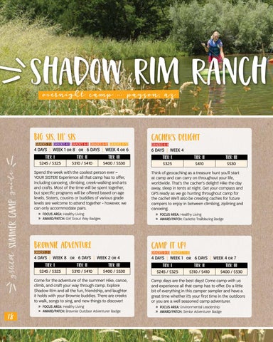 Girl Scouts Summer Camp Brochure 2017 by Girl Scouts–Arizona Cactus ...