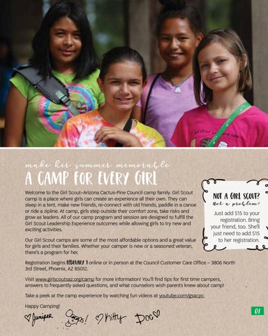 Girl Scouts Summer Camp Brochure 2017 by Girl Scouts–Arizona Cactus ...