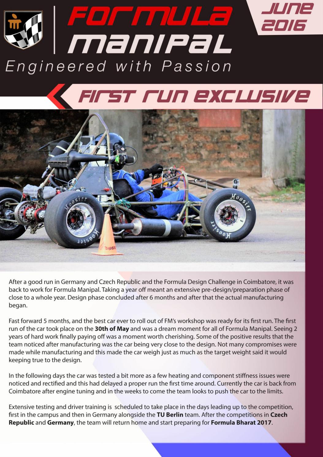 Formula Monthly - June 2016 by Formula Manipal - Issuu