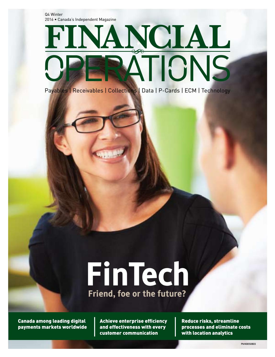 Financial Operations Magazine Winter 2016 by Lloydmedia Inc - Issuu