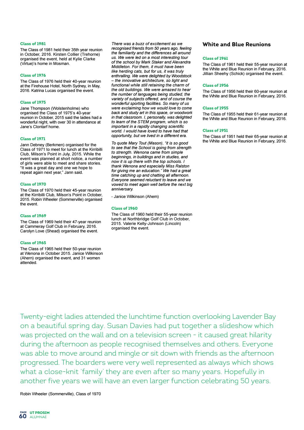 Ut Prosim | Spring 2016 by Wenona School - Issuu