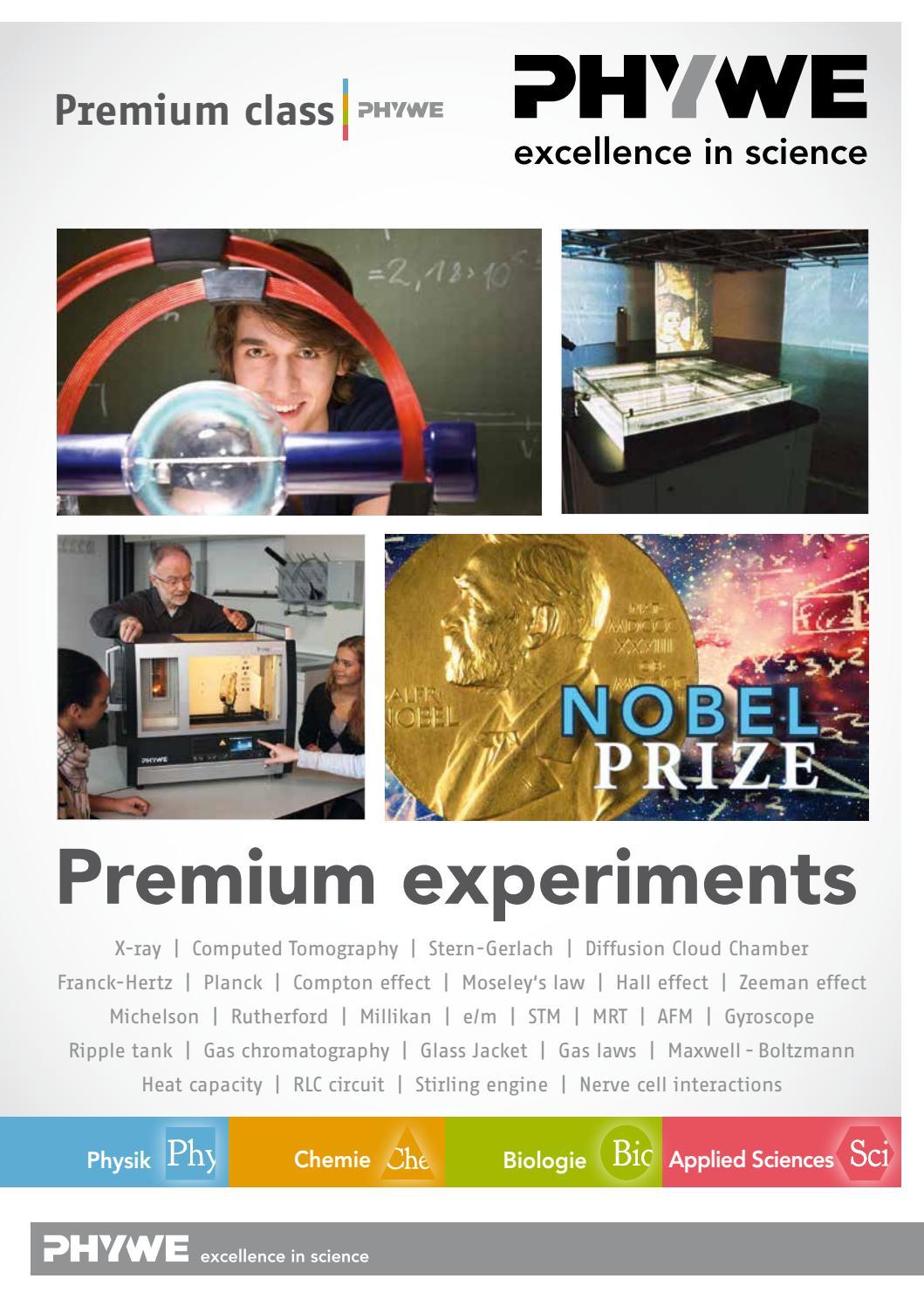 PHYWE premium experiments by PHYWE Systeme GmbH & Co KG - Issuu