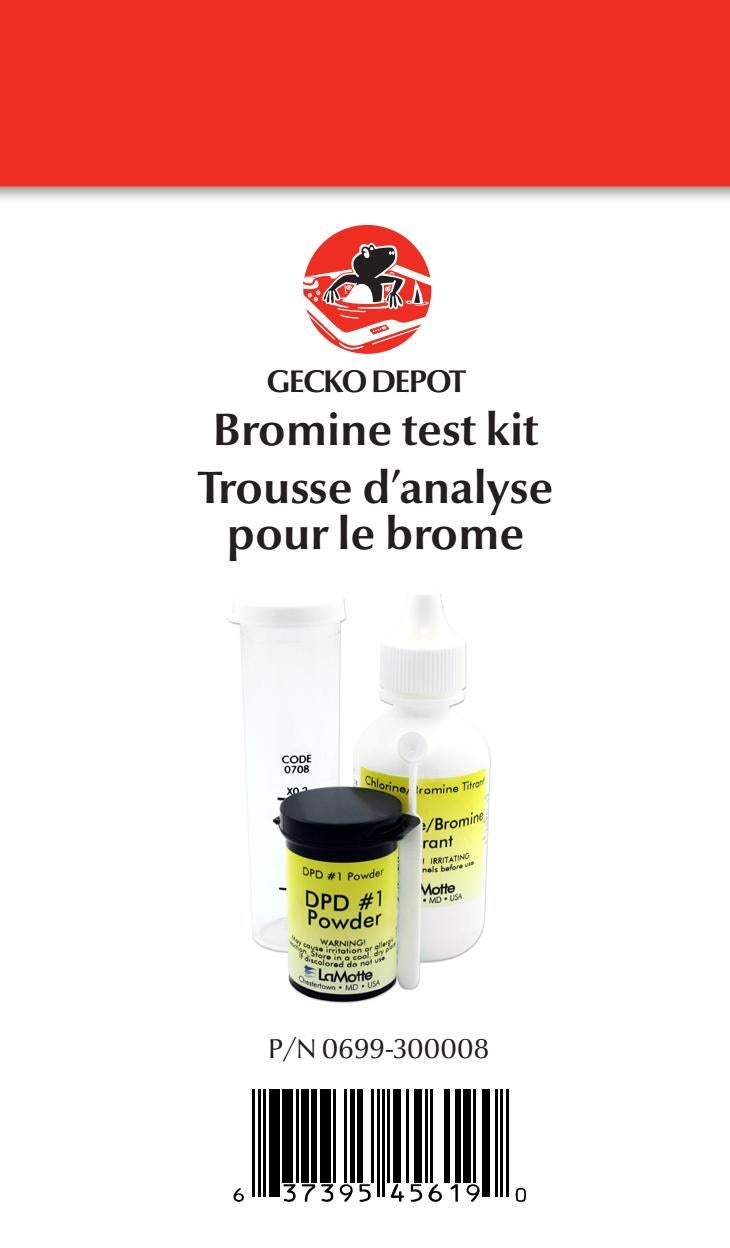 Bromine test kit instruction - Trousse d'analyse pour le brome - Gecko ...