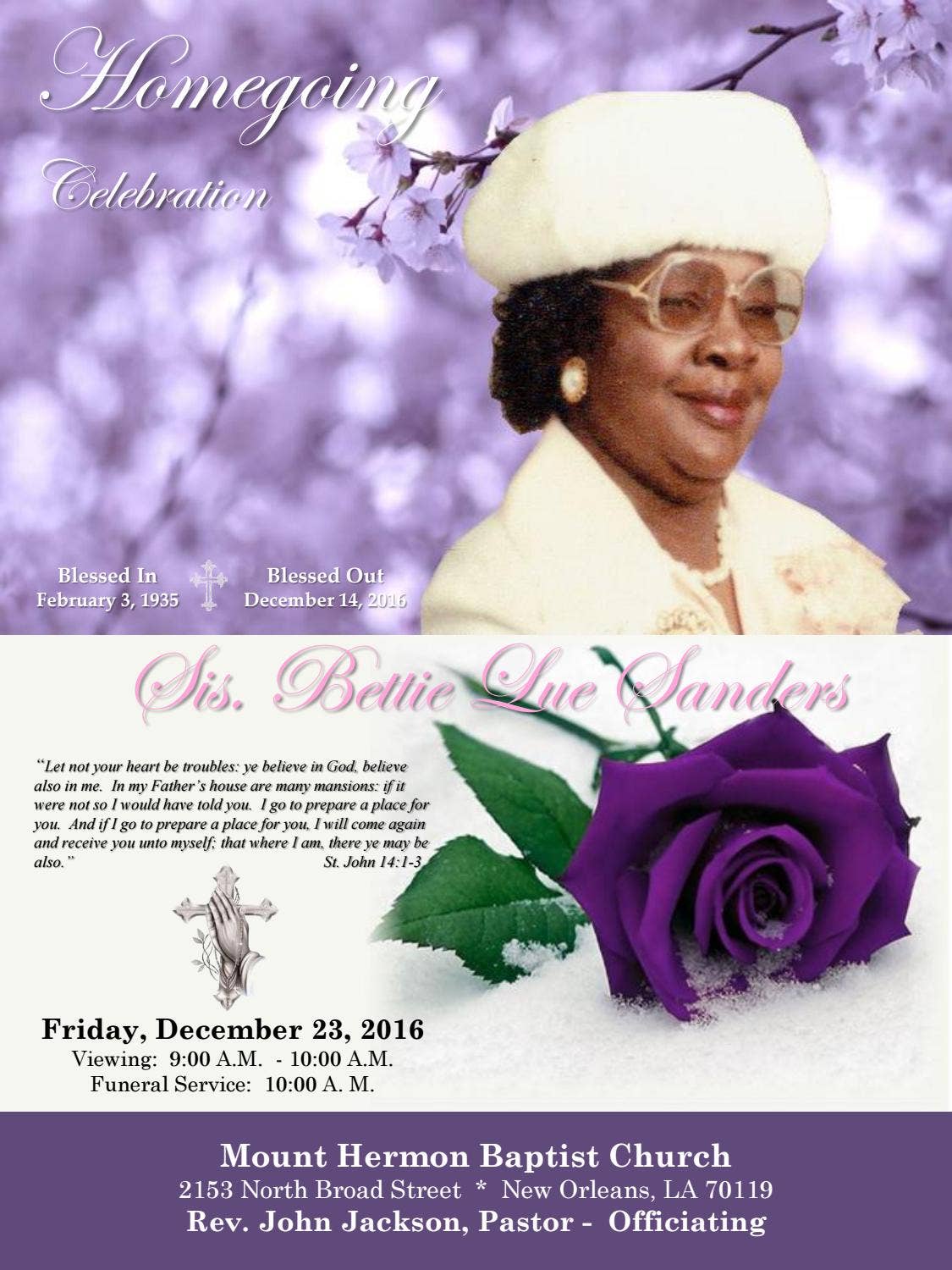 Bettie Lue Taylor Sanders by Our Celebrations of Life - Issuu