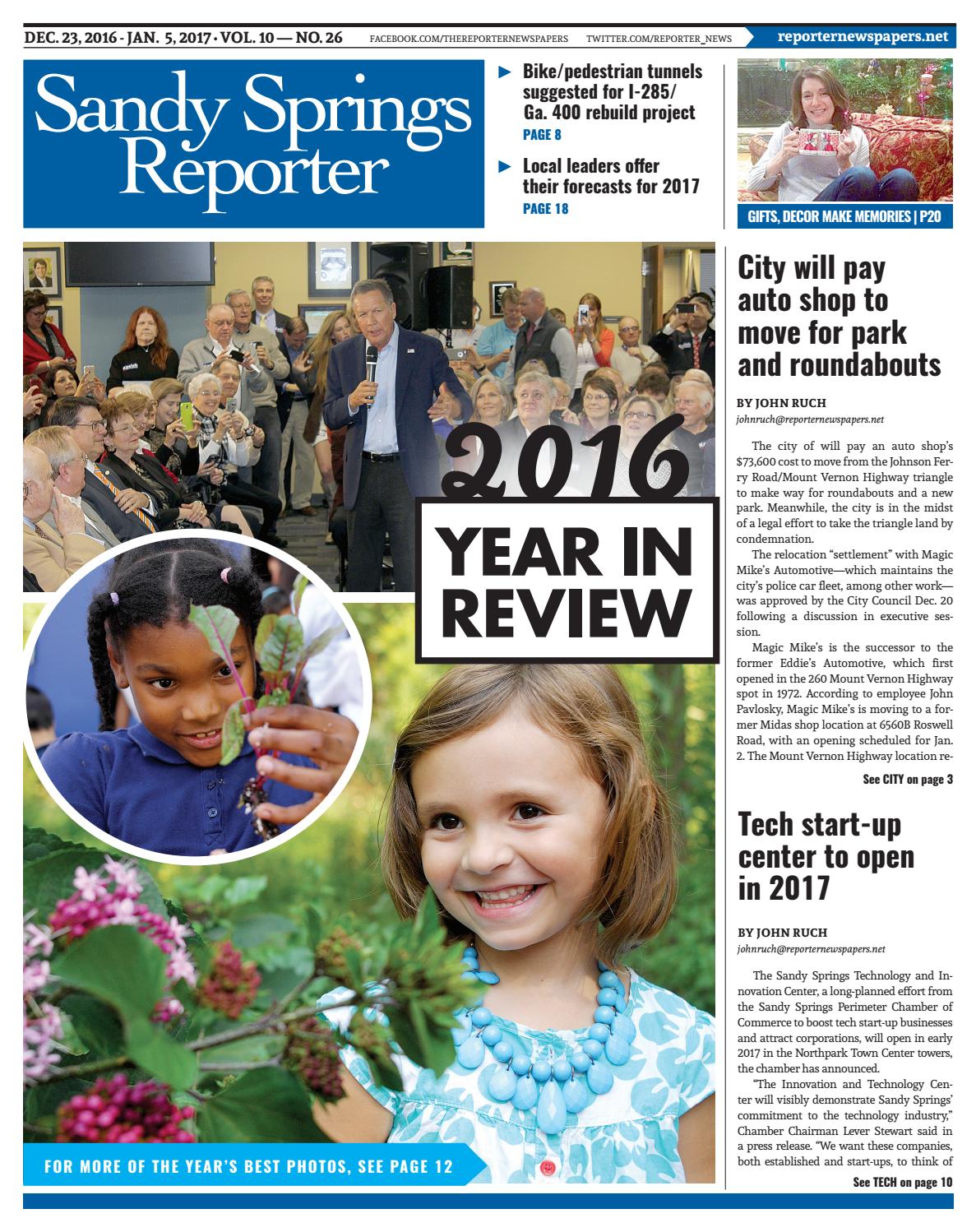 12-23-16 Sandy Springs Reporter by Atlanta Intown, Reporter Newspapers ...
