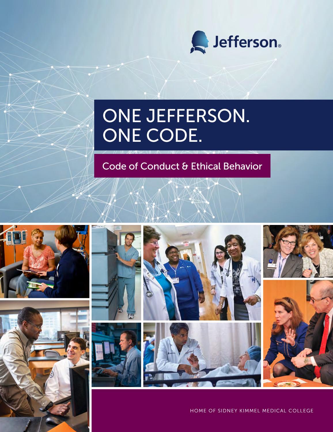 Jefferson Code of Conduct by Jefferson - Issuu