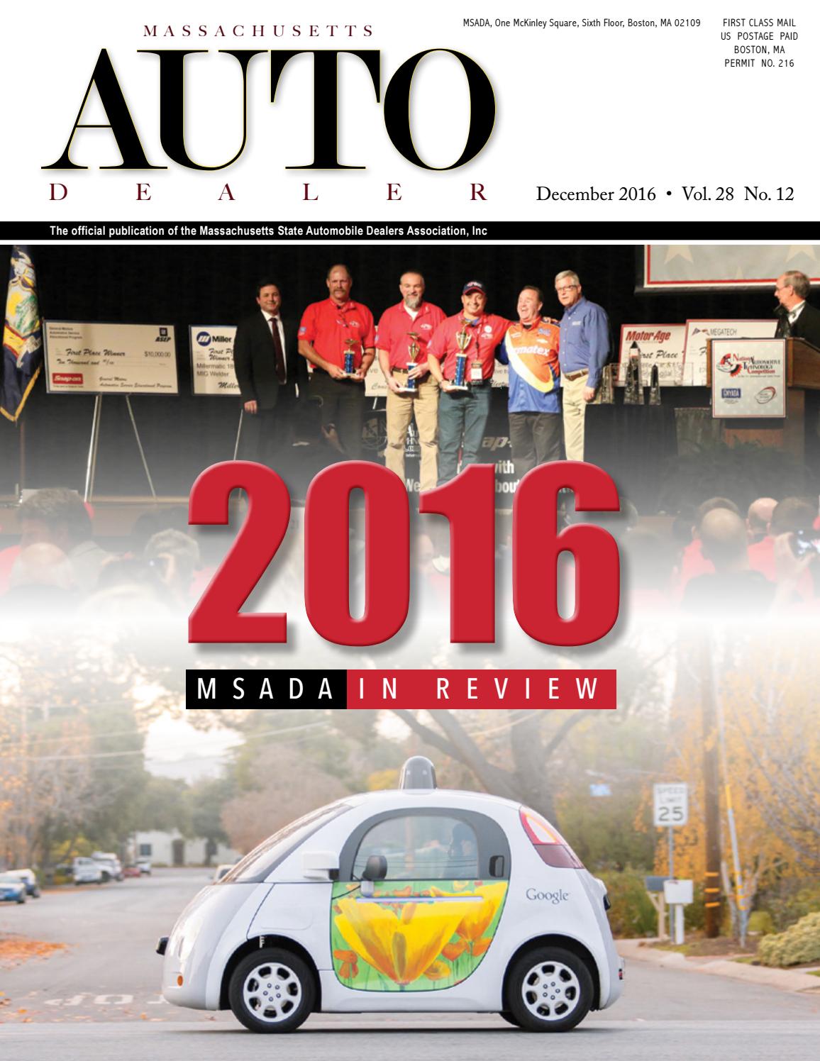 December 2016 Mass. Auto Dealer Magazine by Massachusetts State ...