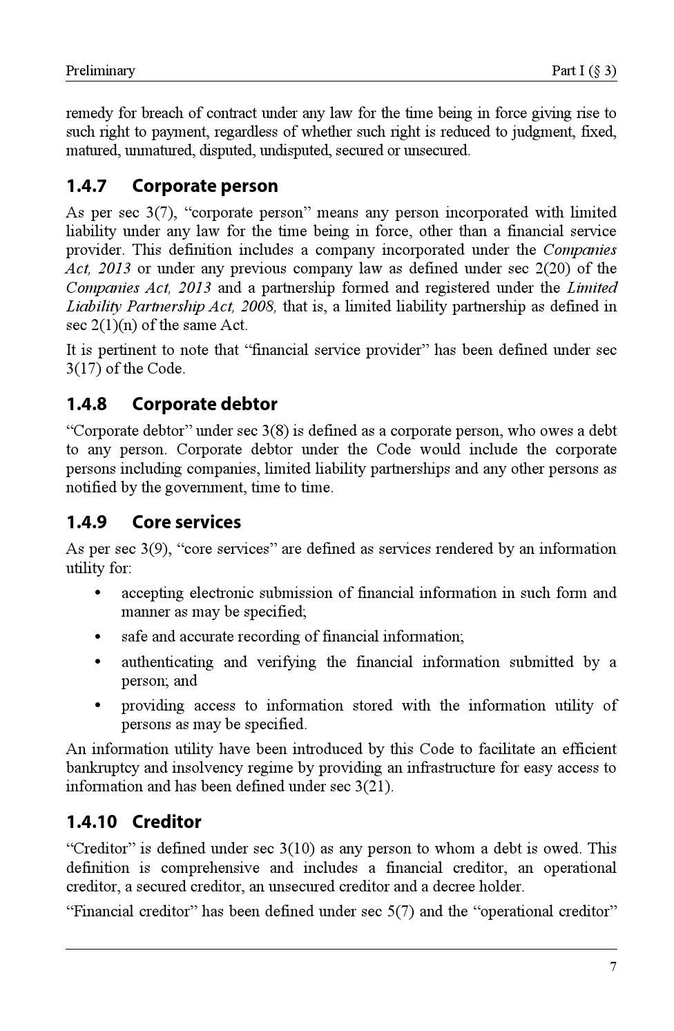 Preliminary Definition