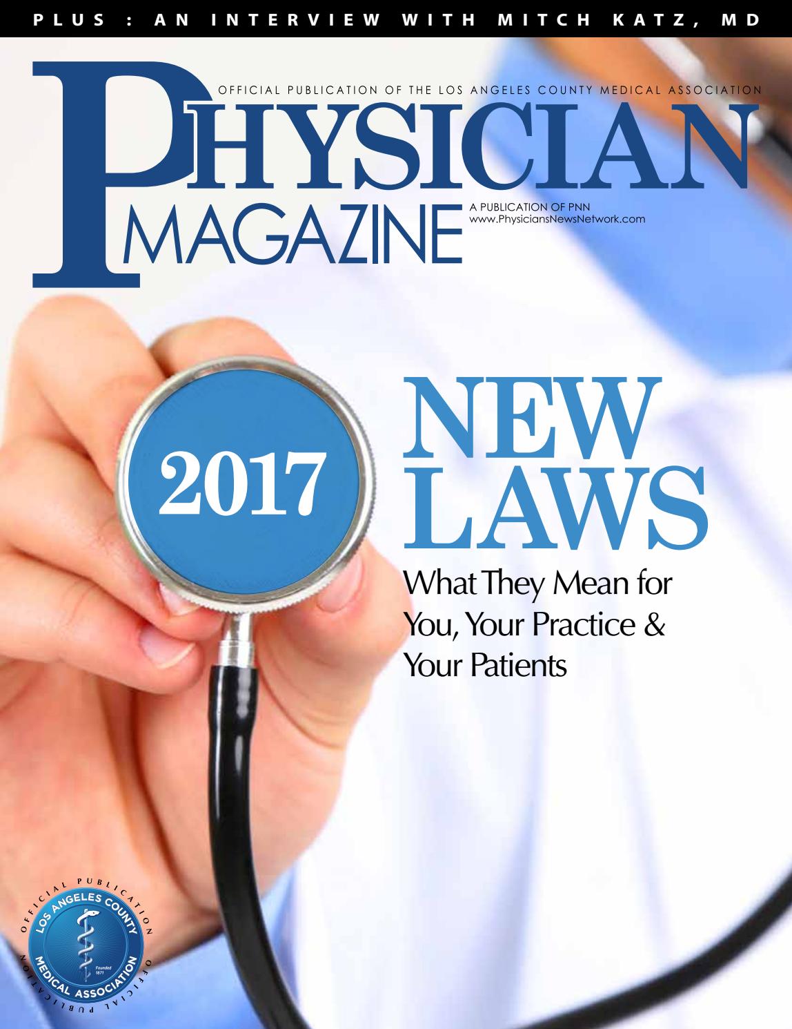 January 2017 | Physician Magazine by Los Angeles County Medical ...