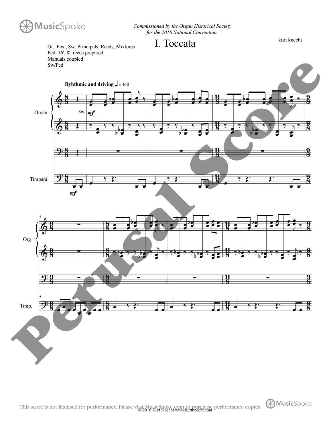 Toccata | Kurt Knecht | MusicSpoke by MusicSpoke - Issuu