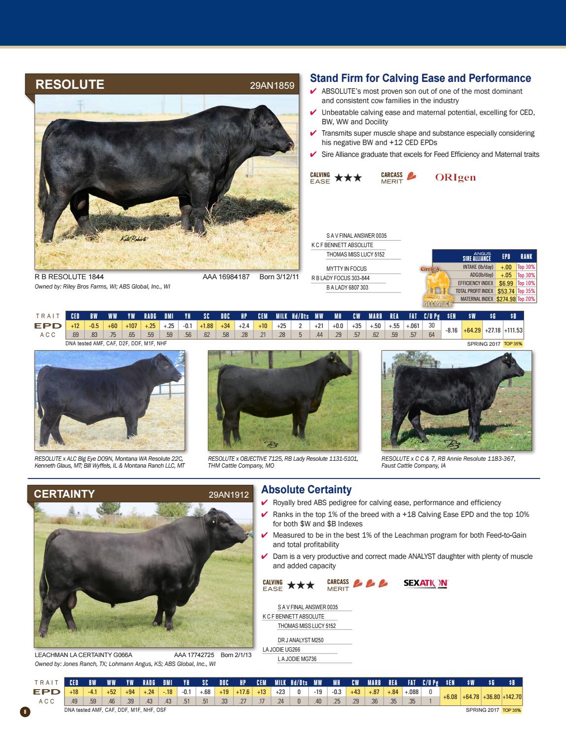 Spring 2017 Beef Sire Directory by ABS Global, Inc. - Issuu