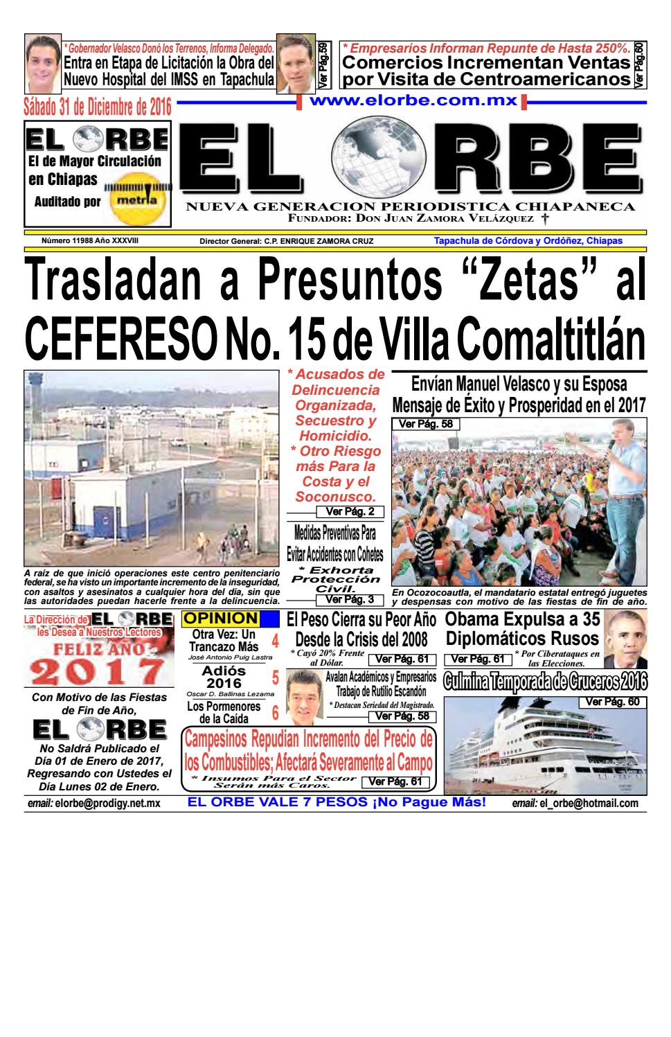 31122016 by El Orbe - Issuu