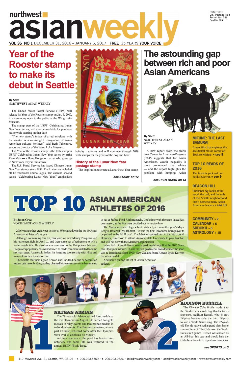 VOL 36 NO 1 | DECEMBER 31, 2016 – JANUARY 6, 201 by Northwest Asian ...