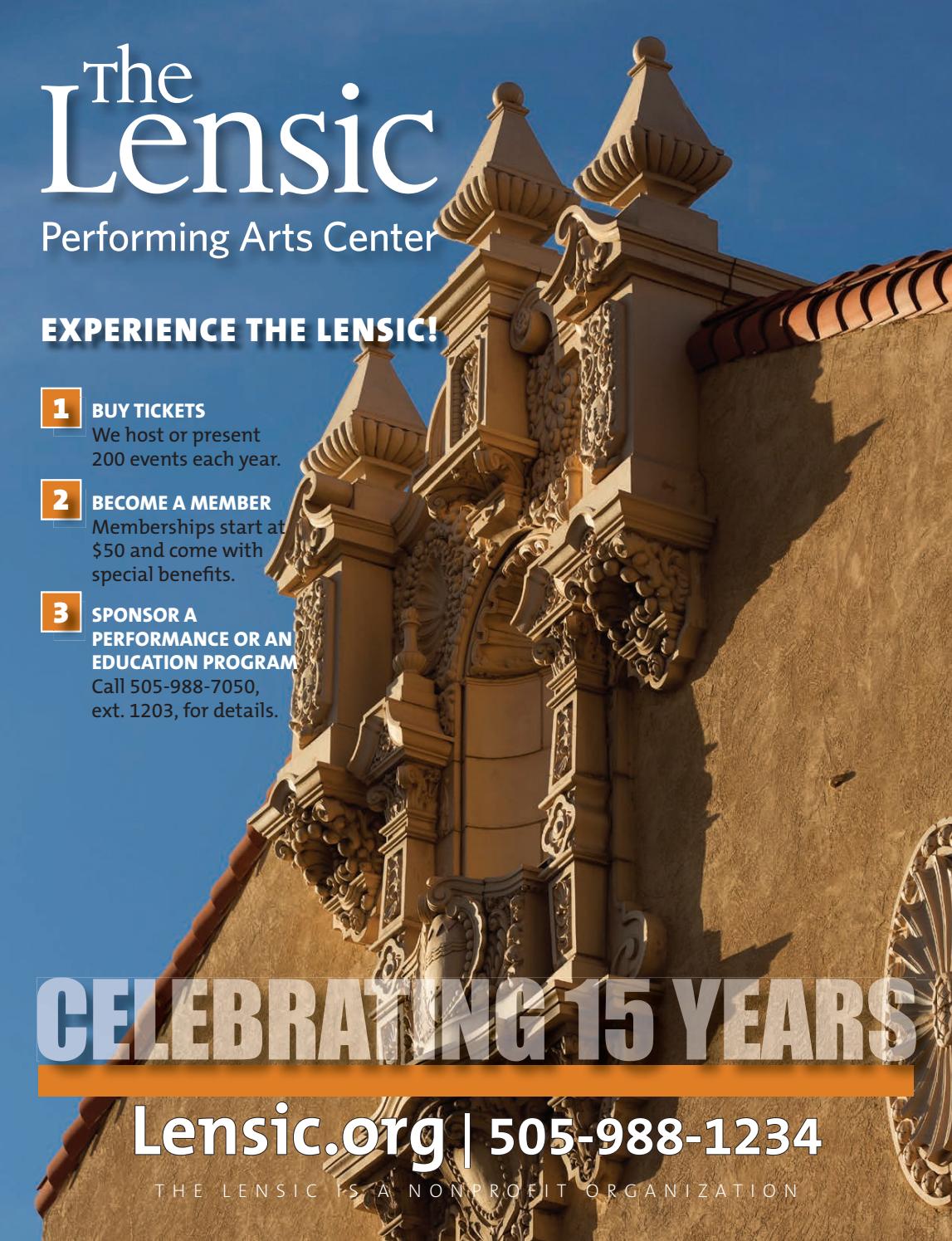 The Lensic Performing Arts Center by Fine Lifestyles - Issuu