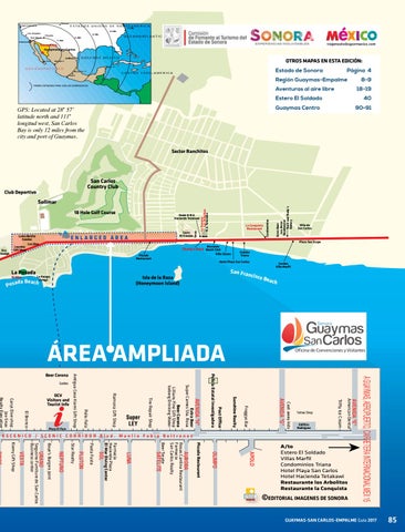 Mapa De Guaymas Sonora Mexico