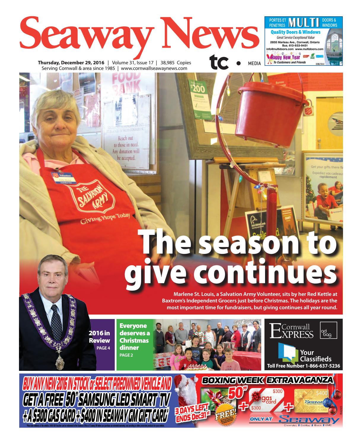Cornwall Seaway News December 29, 2016 Edition by Cornwall Seaway News ...