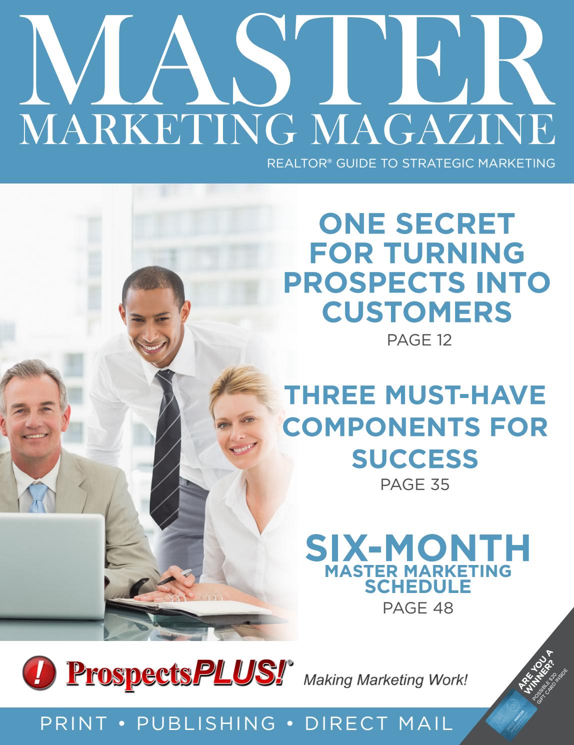 Master Marketing Magazine | Issue 5 by ProspectsPLUS! - Issuu