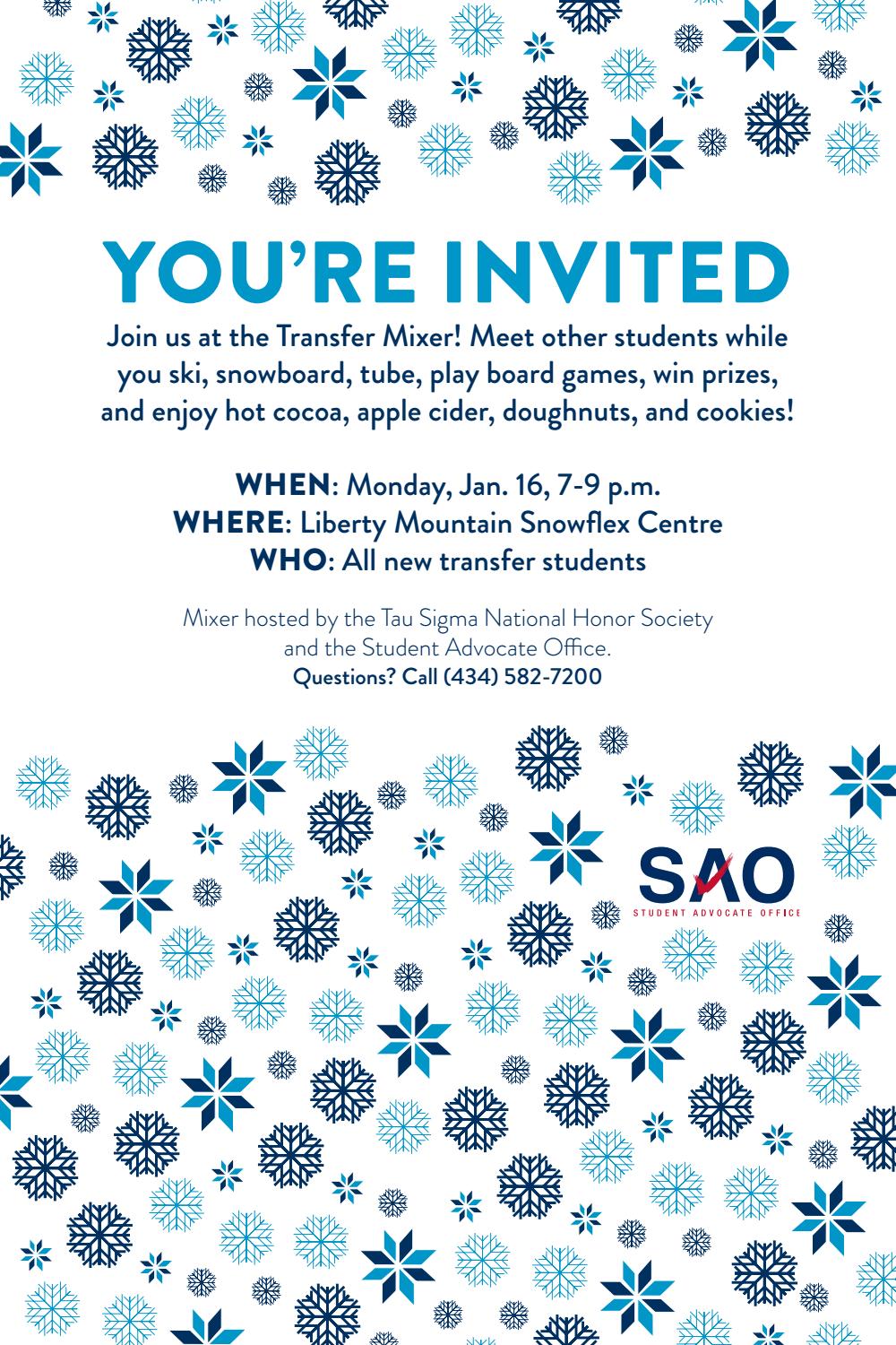 Transfer Student Mixer Invitation by Liberty University - Issuu