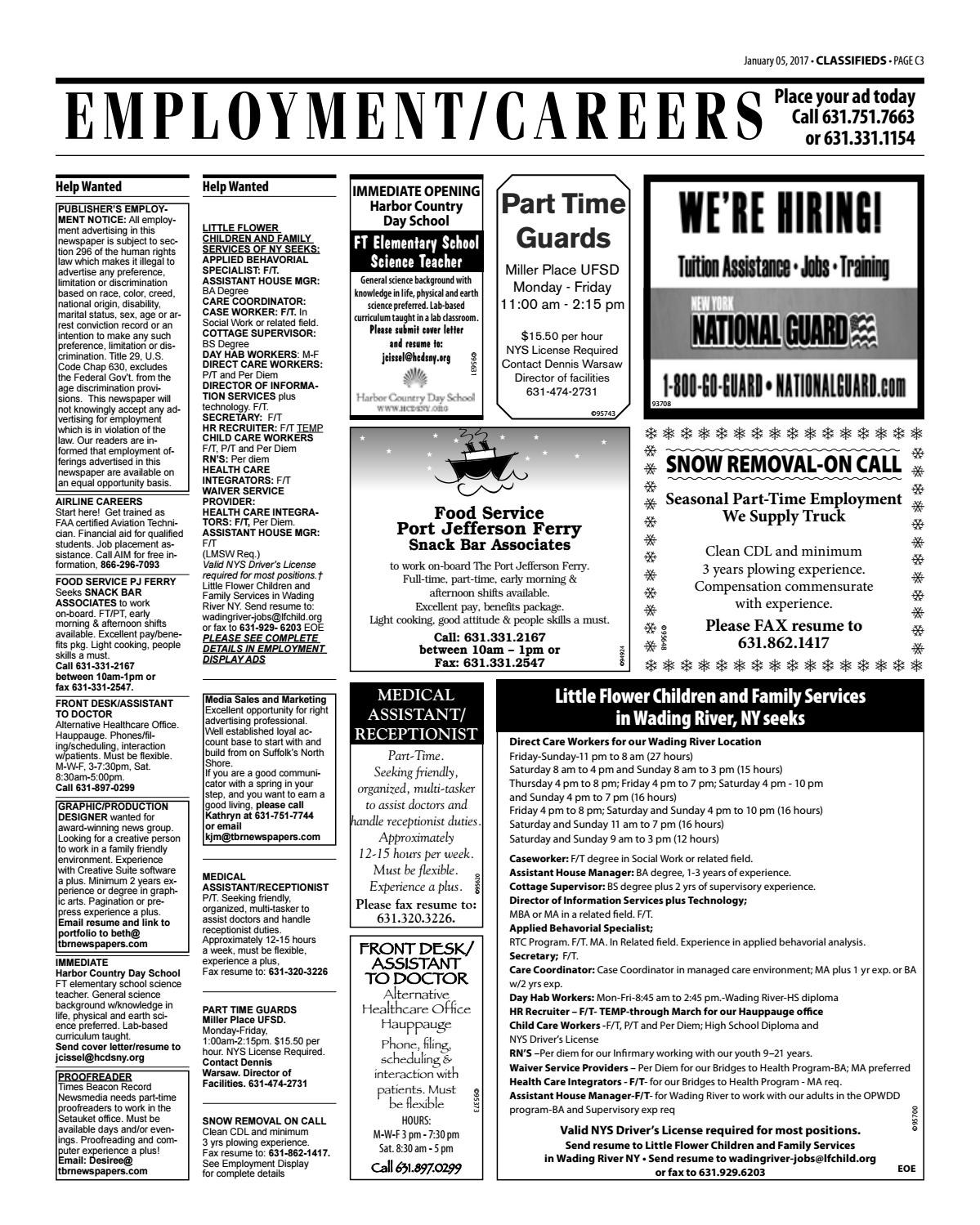 Employment/Careers - January 5, 2017 by TBR News Media - Issuu