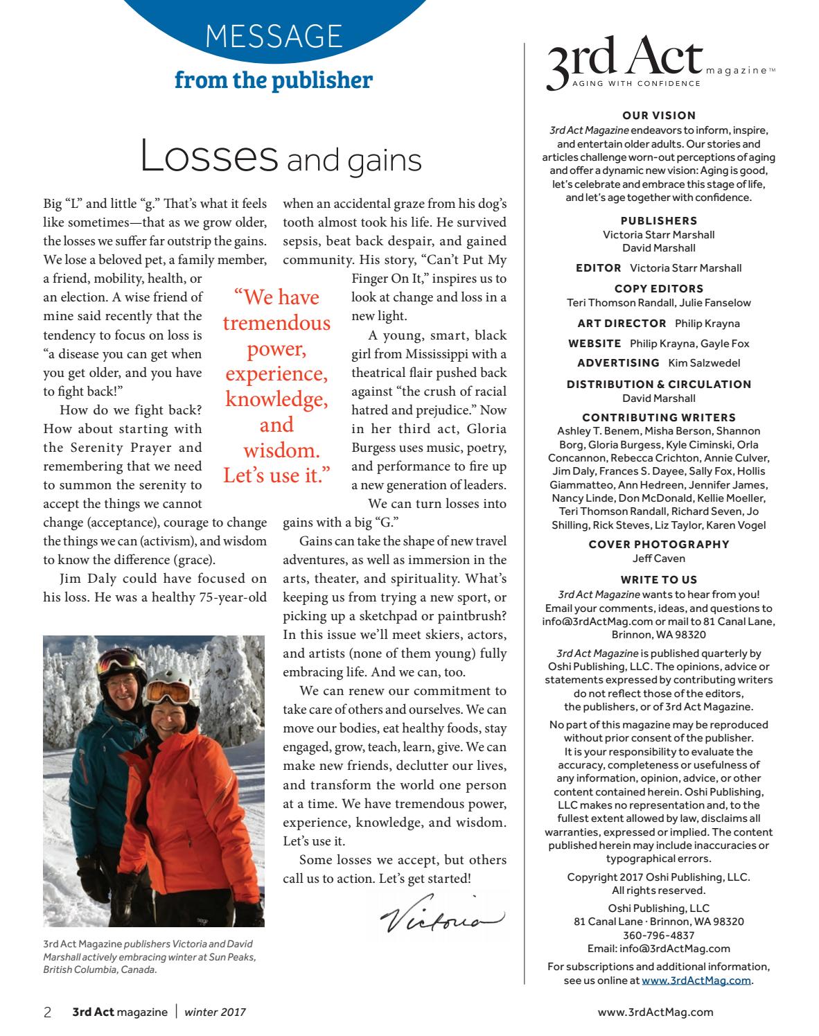 3rd Act Magazine – Winter 2017 by 3rd Act Magazine - Issuu