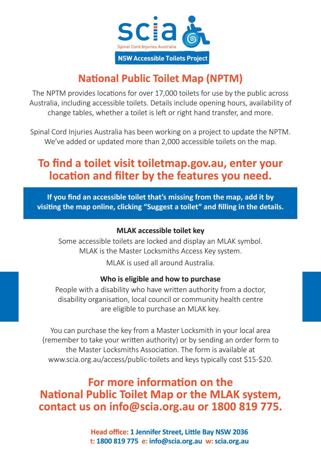 The National Public Toilet Map by Spinal Cord Injuries Australia - Issuu