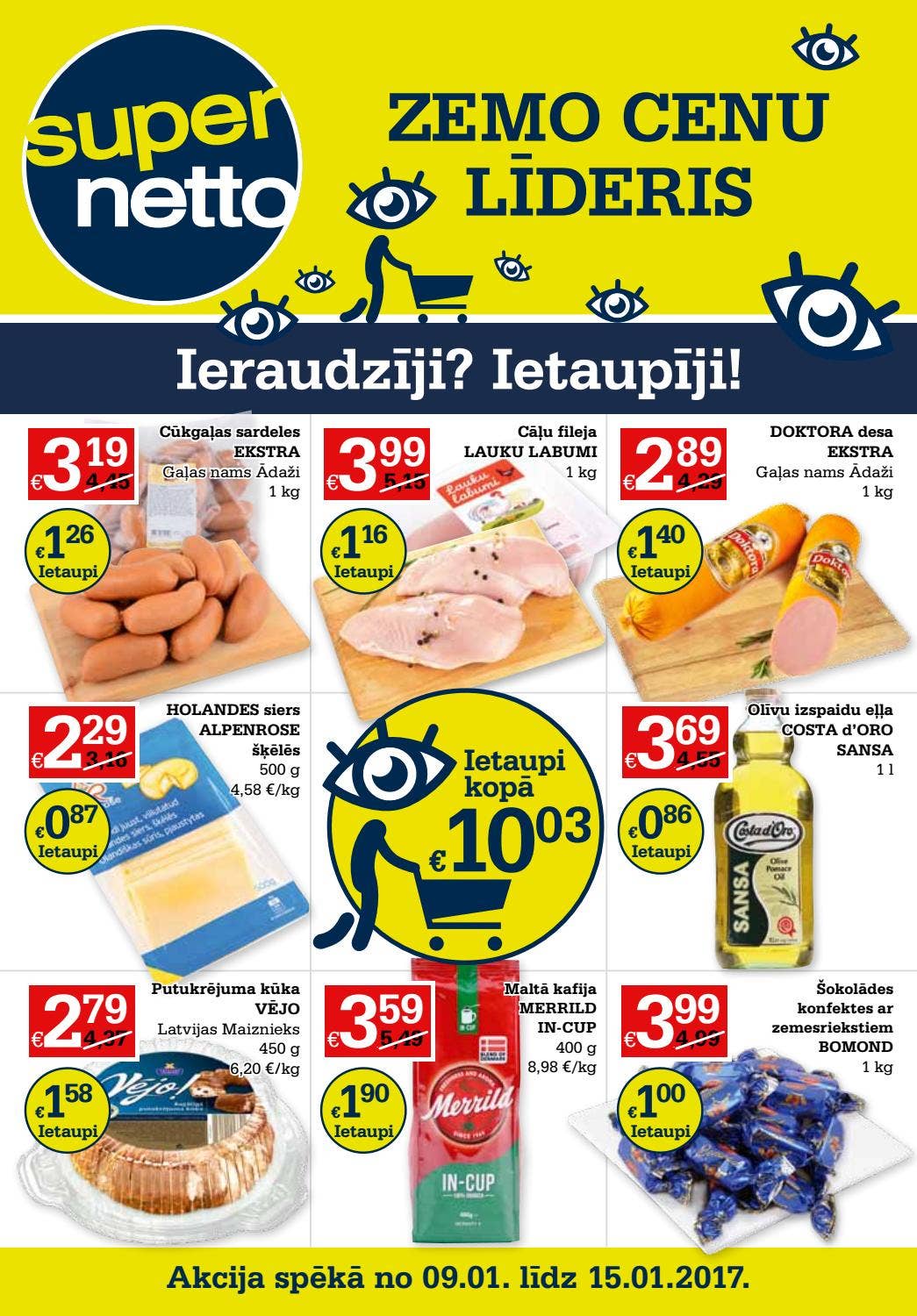 Supernetto piedāvājums no 09.01. līdz 15.01.2017. by Rimi - Issuu