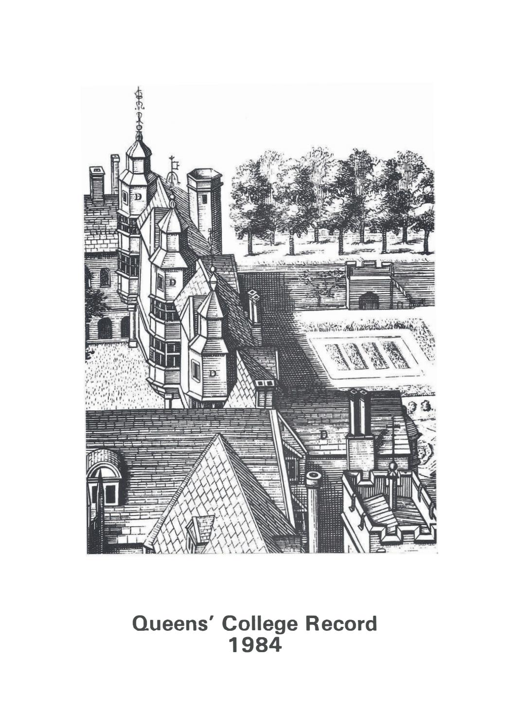 The Record 1984 by Queens' College - Issuu