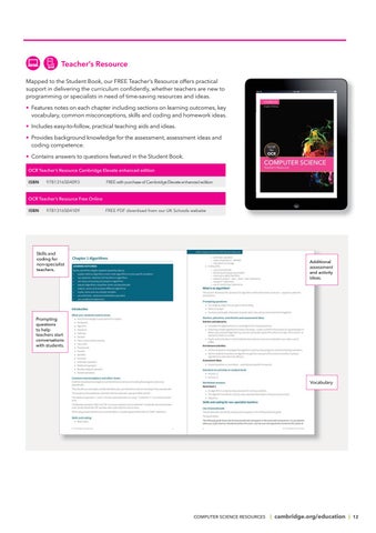 Computer Science Resources Catalogue 2017 by Cambridge International ...