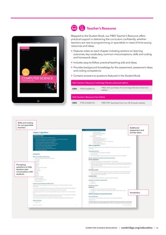 Computer Science Resources Catalogue 2017 by Cambridge International ...