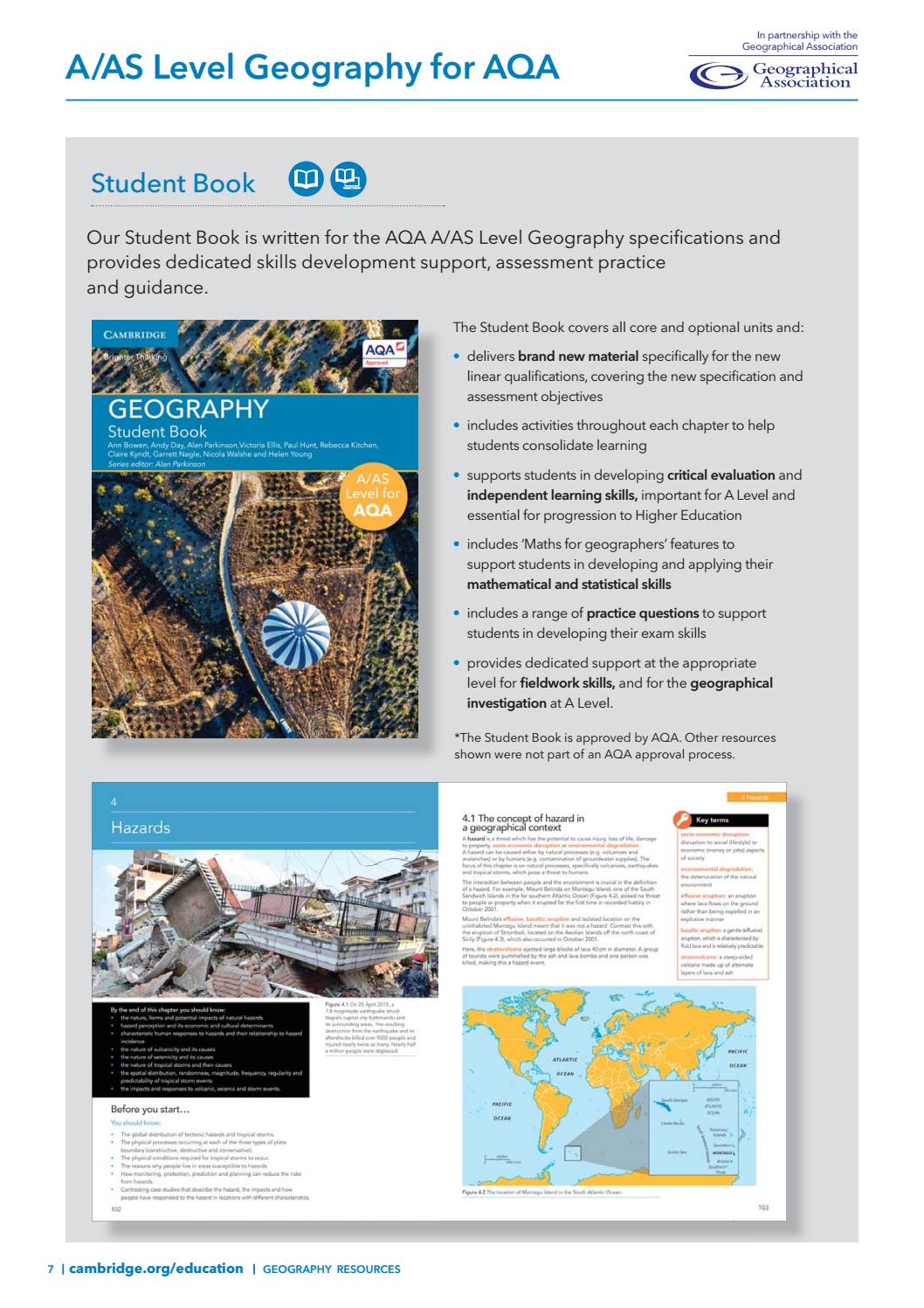 Geography Resources Catalogue 2017 by Cambridge University Press ...
