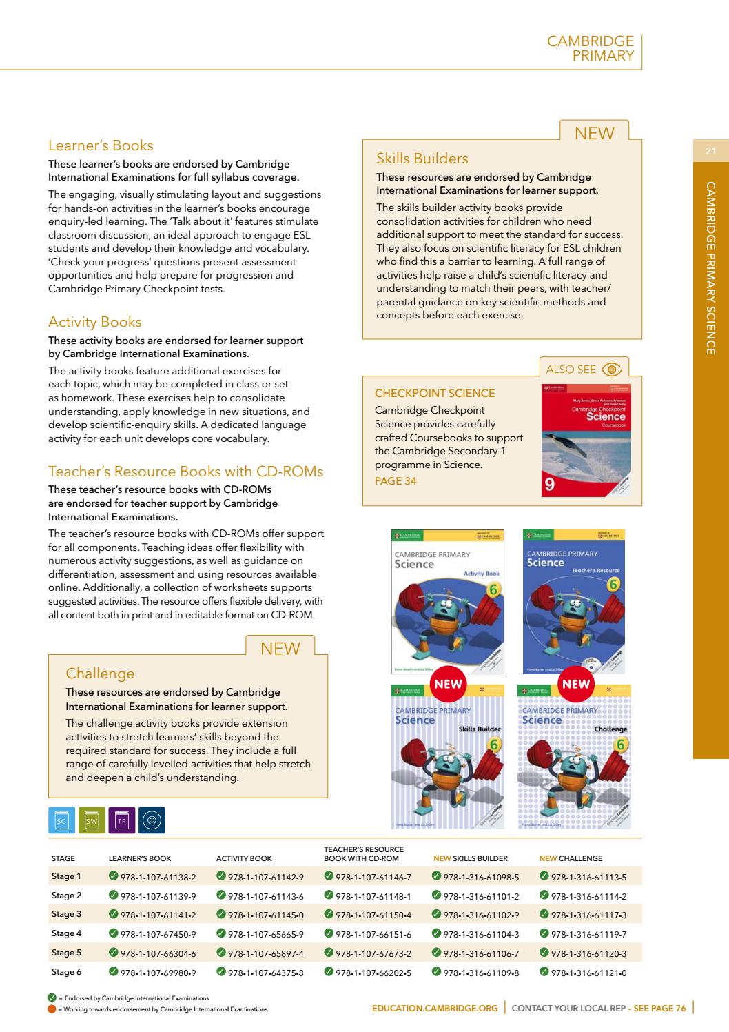 Cambridge International Examinations Catalogue 2017 by Cambridge ...