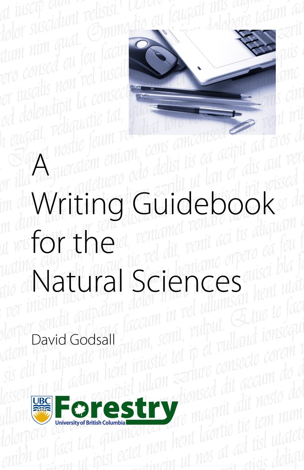 Forestry Writing Guidebook by UBC Faculty of Forestry - Issuu