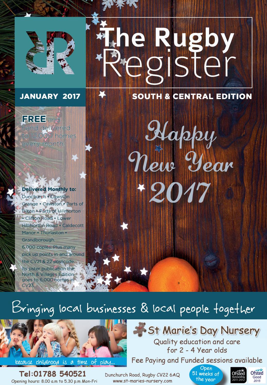 Rugby Register South & Central - January 2017 Edition by RUGBY REGISTER ...