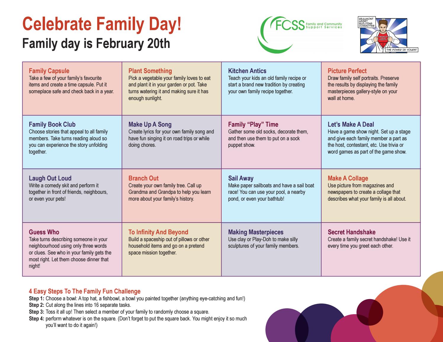 Family Day game by Beaumont-Alberta - Issuu