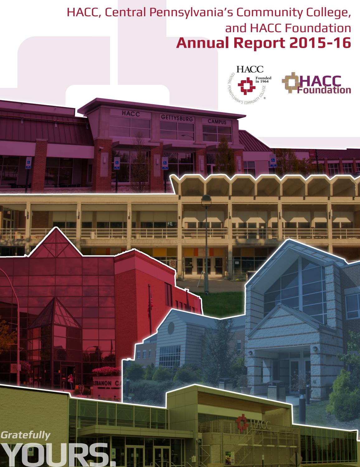 HACC's 2015-16 Annual Report by HACC, Central Pennsylvania's Community ...