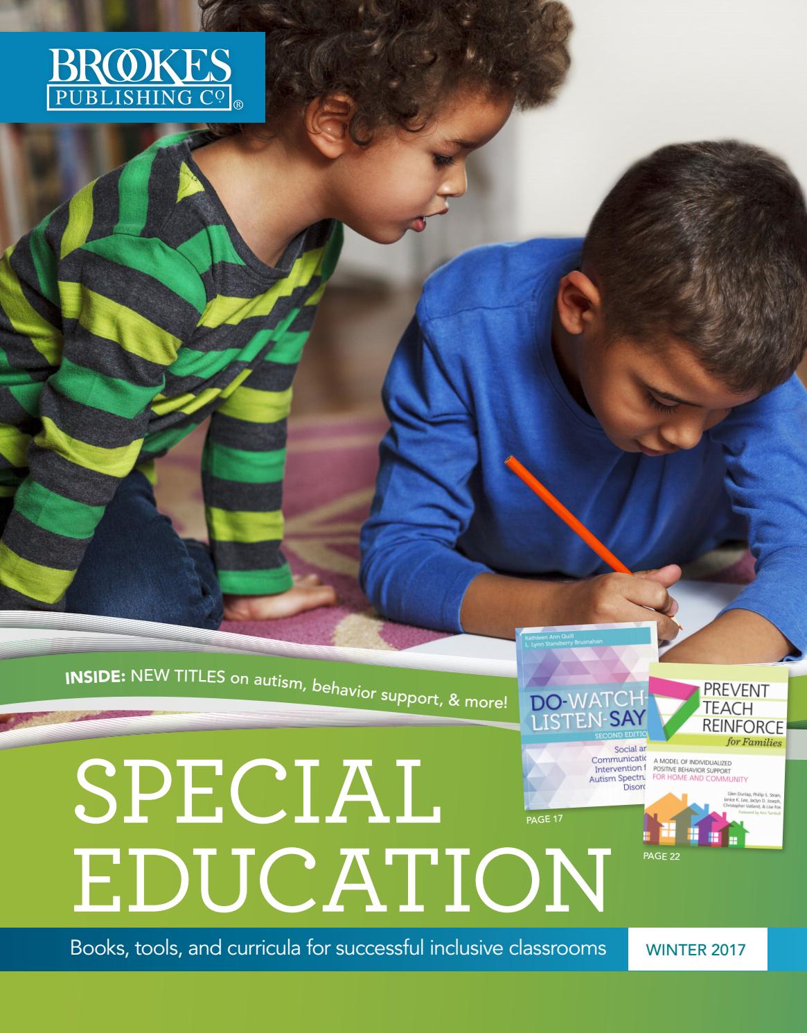 Brookes Publishing | Special Education | Winter 2017 by Brookes ...