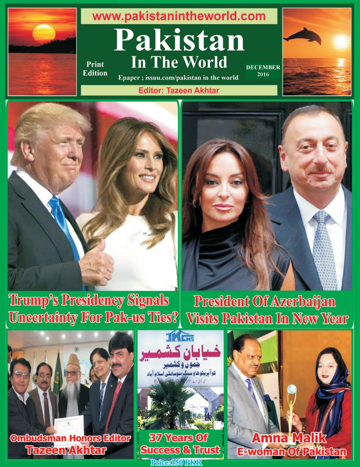 Pakistan in the world dec 2016 by Tazeen Akhtar/ Akhtar Tazeen - Issuu
